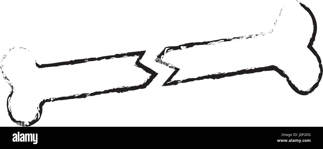 Osso fratturato Immagini Vettoriali Stock - Alamy