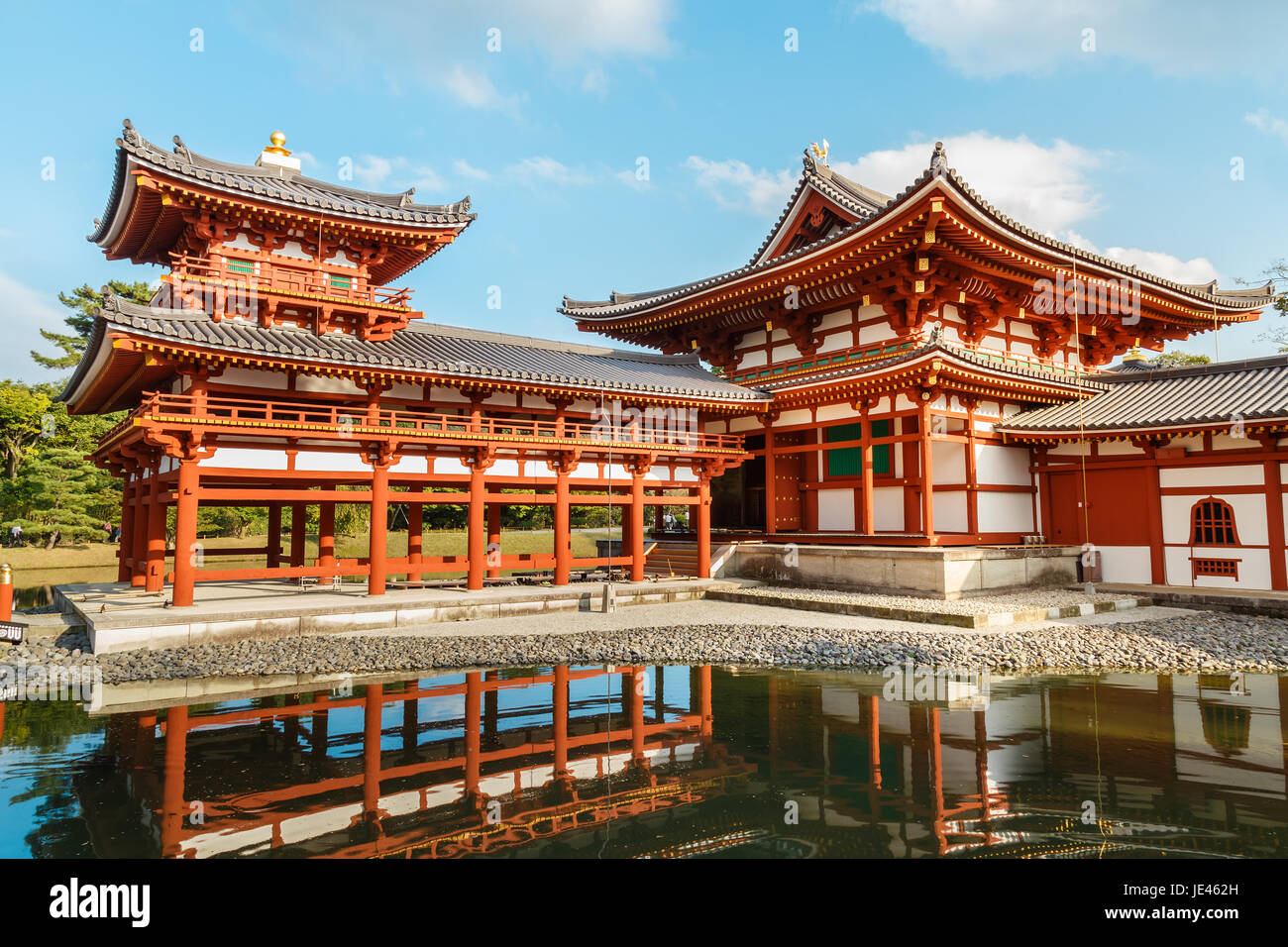 La Sala della Fenice di Byodo-in tempio di Kyoto, Giappone Foto stock ...