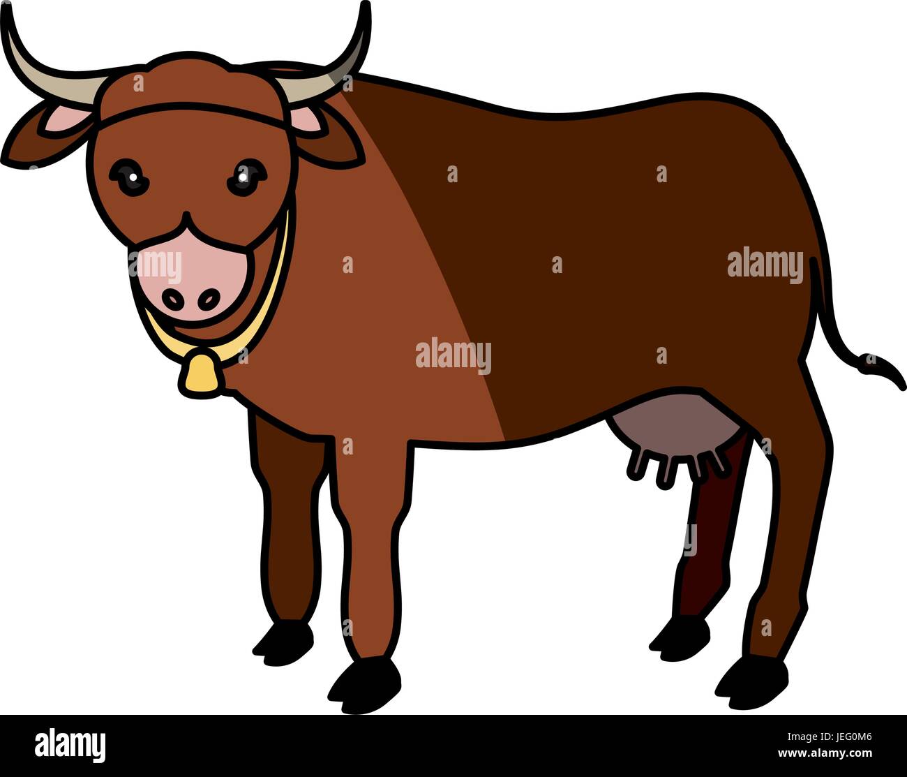 Domestic indian cow Immagini Vettoriali Stock - Alamy