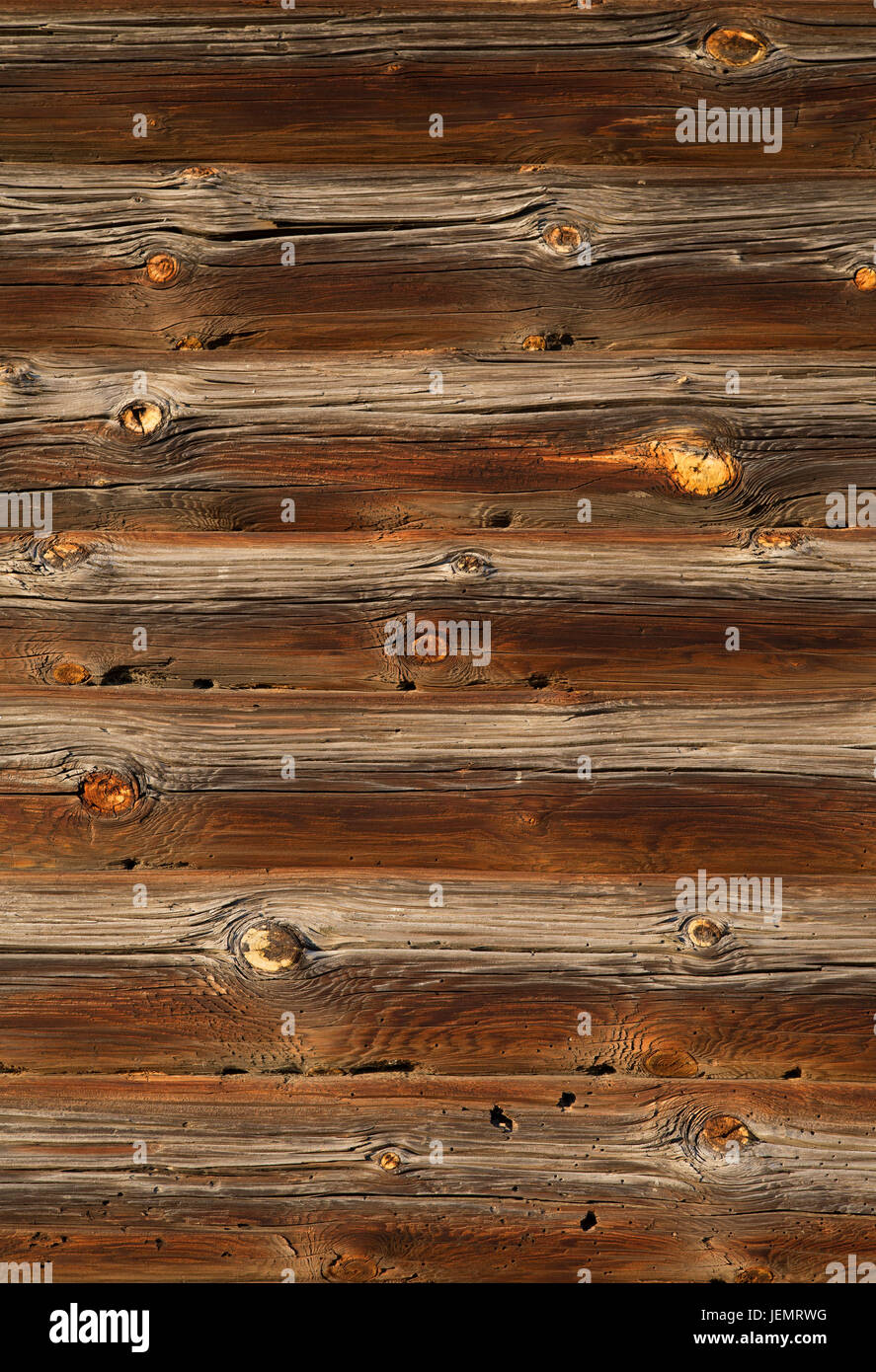 Old Log Cabin Wall Texture. Dark casa rustica parete Log. Orizzontale ...