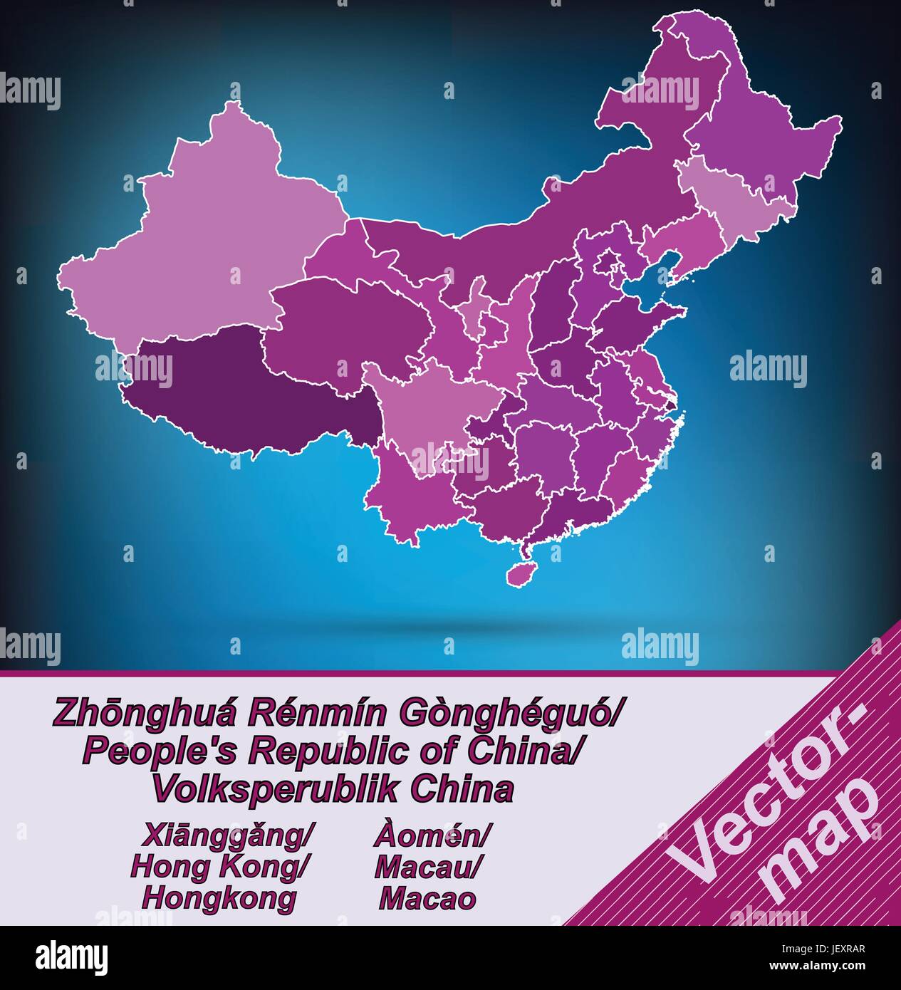Regioni mappa della cina Immagini Vettoriali Stock - Pagina 2 - Alamy