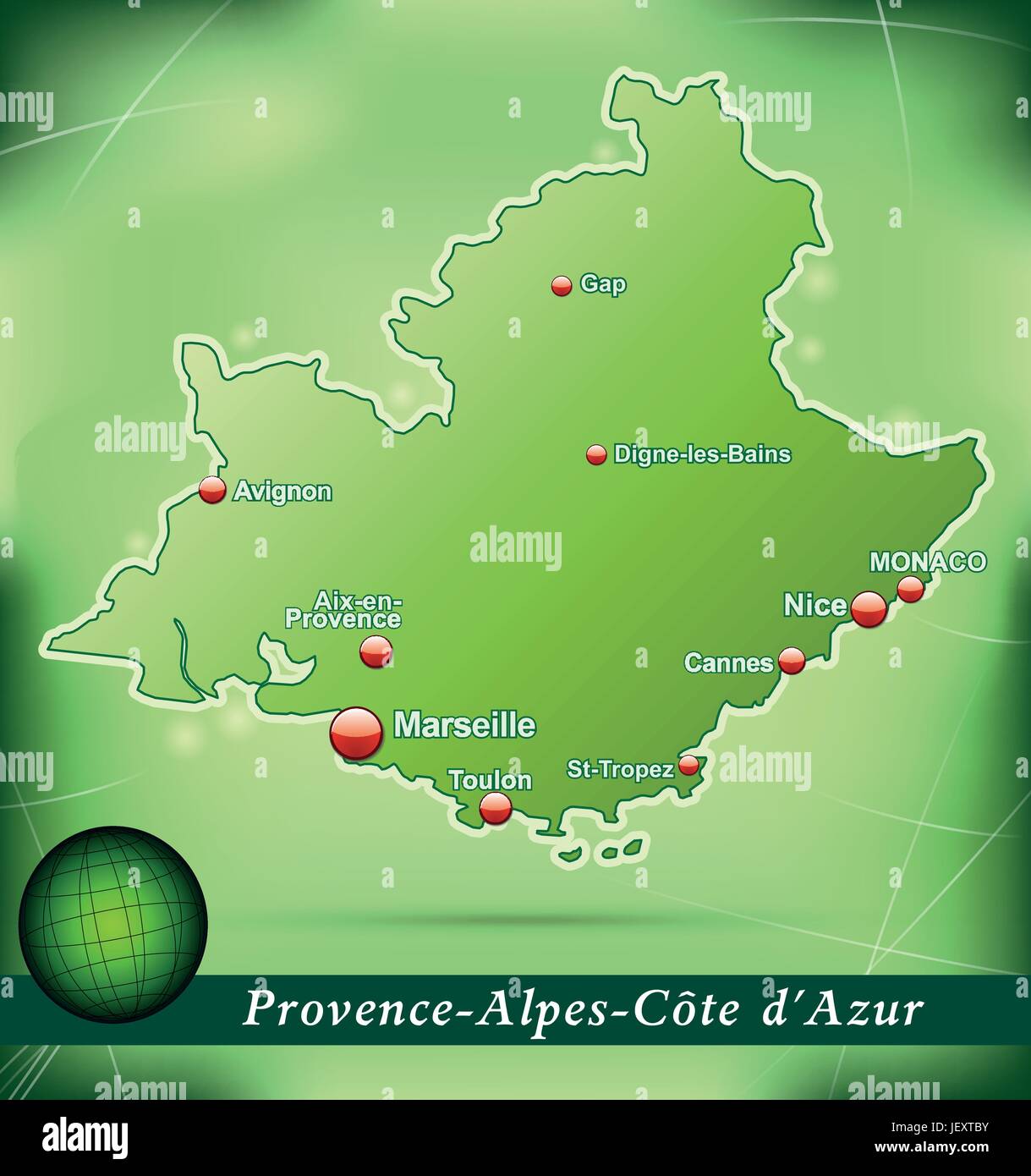 Mappa di tolone Immagini Vettoriali Stock - Alamy