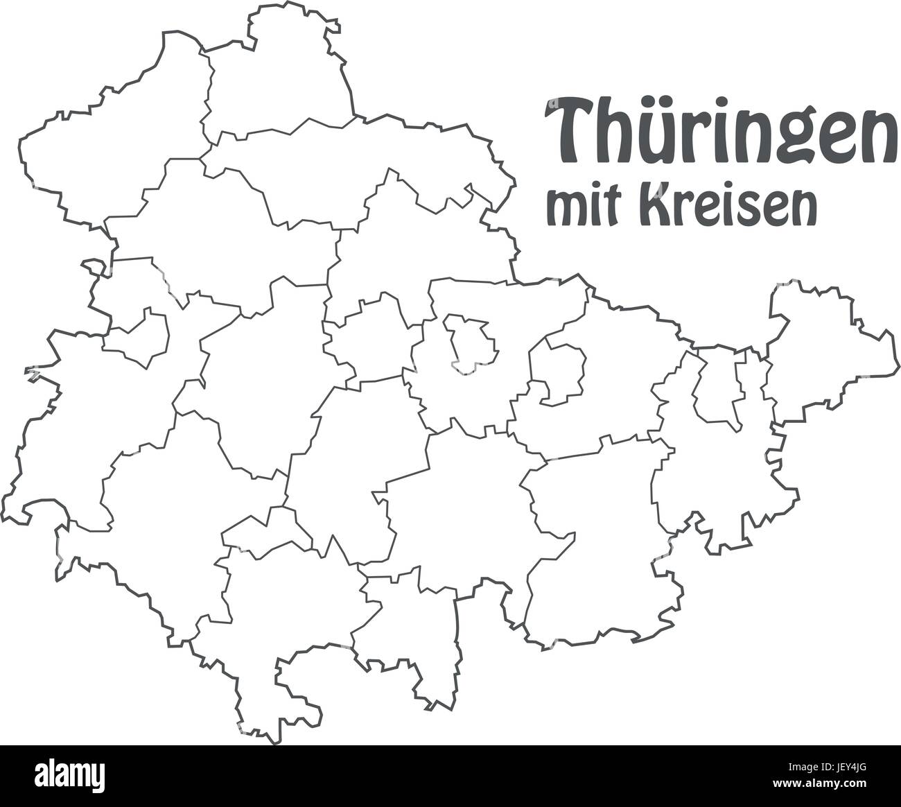 Mappa della turingia Immagini Vettoriali Stock - Pagina 2 - Alamy