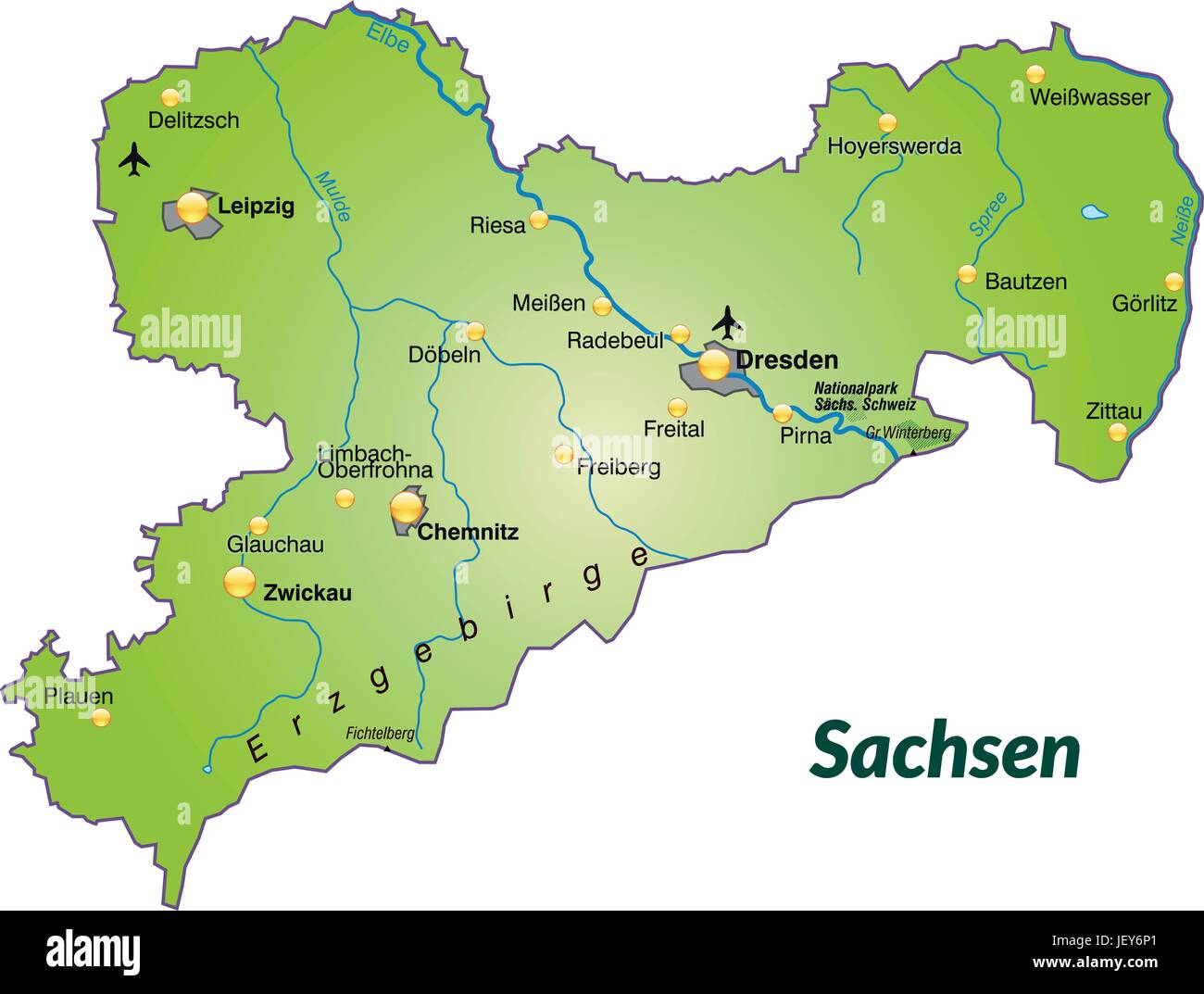 Mappa di chemnitz Immagini Vettoriali Stock - Alamy