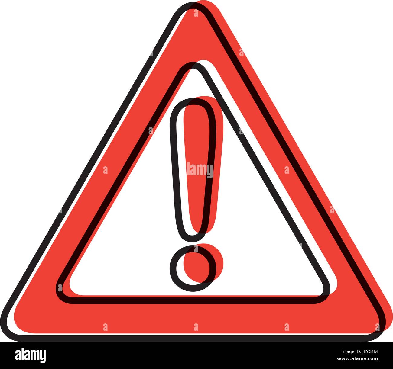 Punto Esclamativo Simbolo Di Pericolo Immagini Vettoriali Stock - Alamy