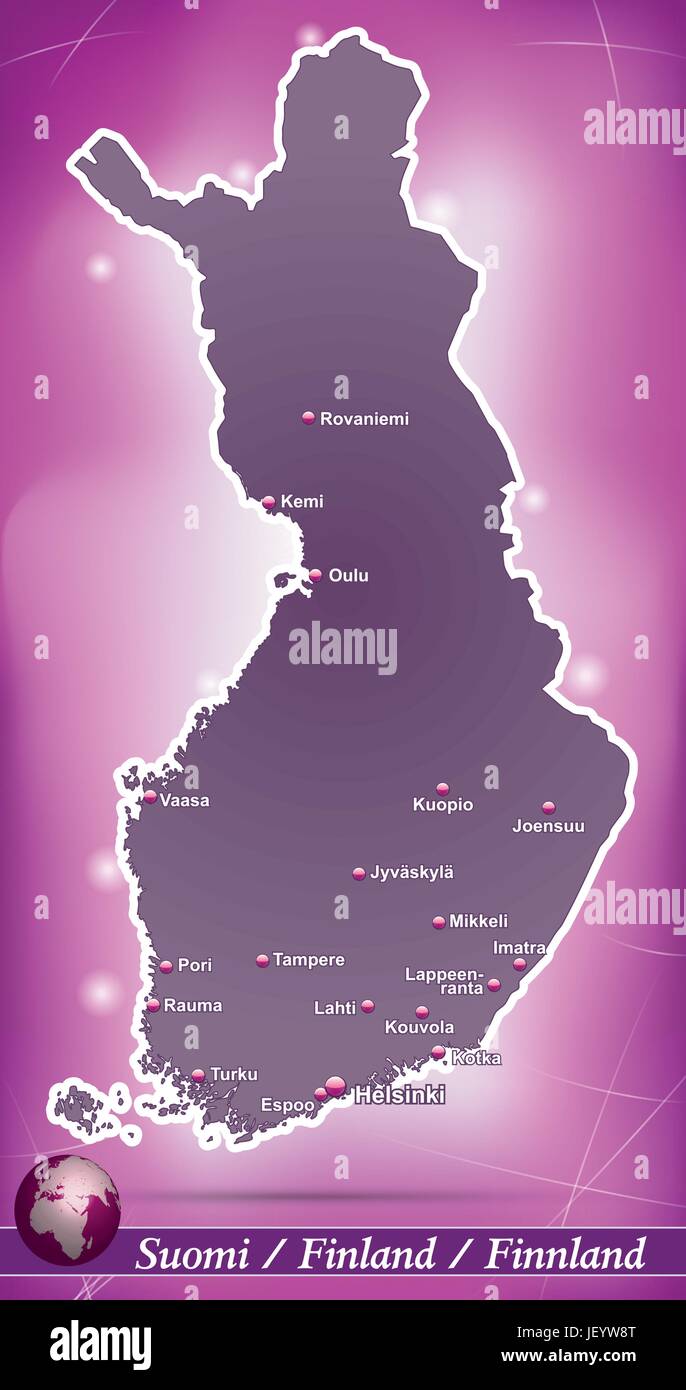 Tampere mappa vettoriale Immagini Vettoriali Stock - Alamy