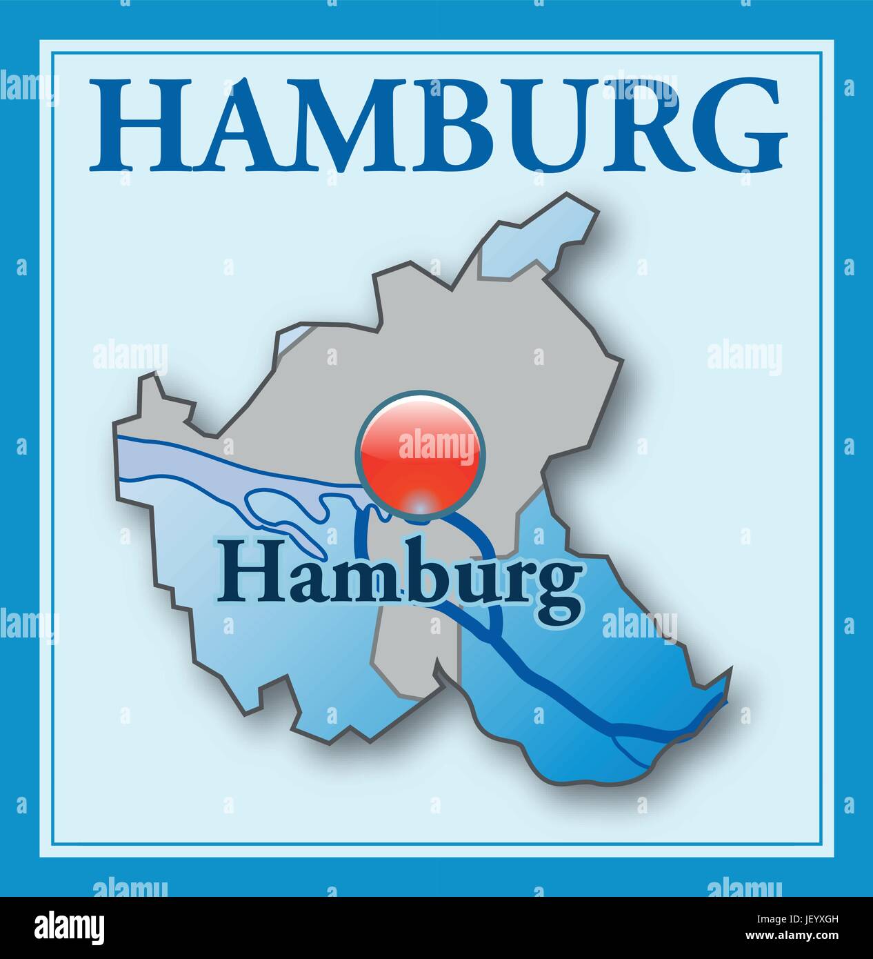 Mappa di amburgo Immagini Vettoriali Stock - Alamy