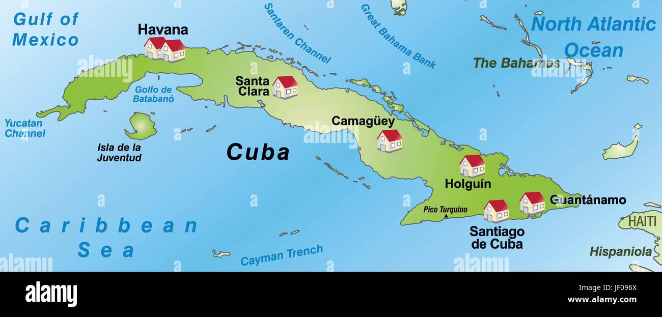 Mappa di cuba immagini e fotografie stock ad alta risoluzione - Alamy