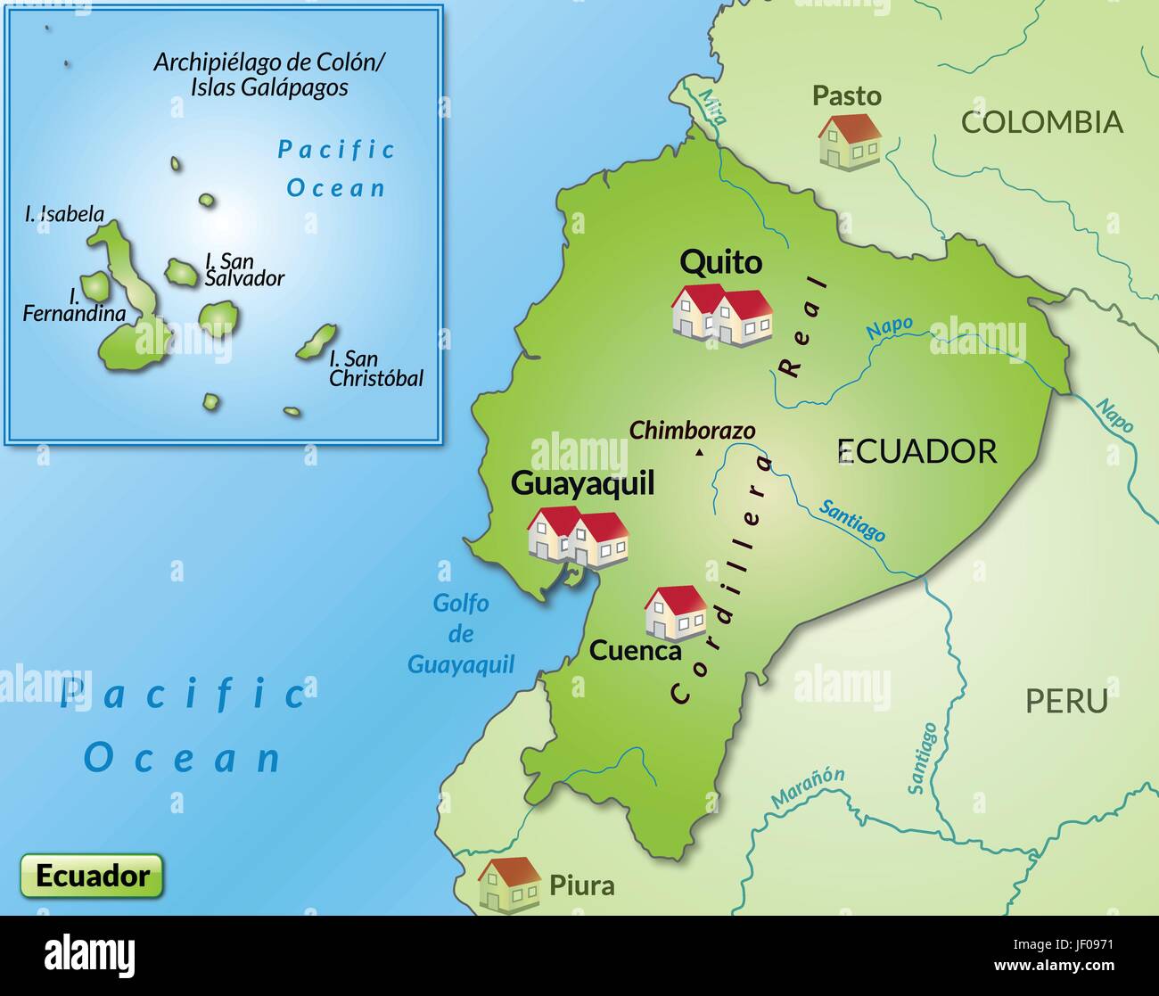 Quito Mappa Immagini e Fotos Stock - Alamy