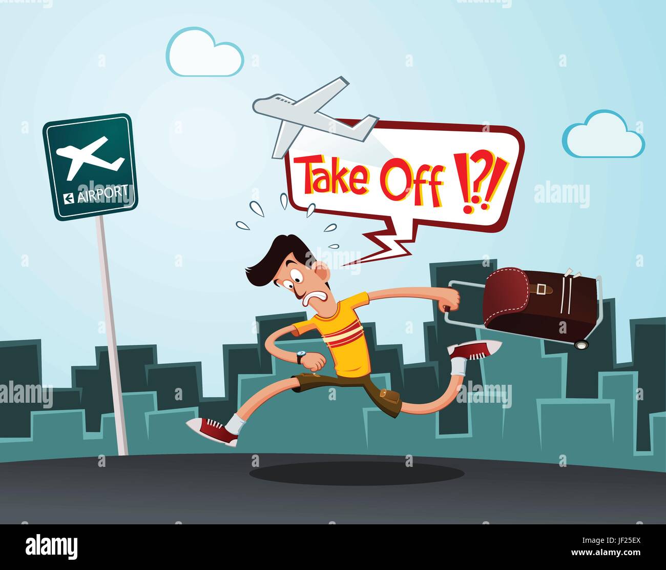 Vacanza in ritardo Immagini Vettoriali Stock - Alamy