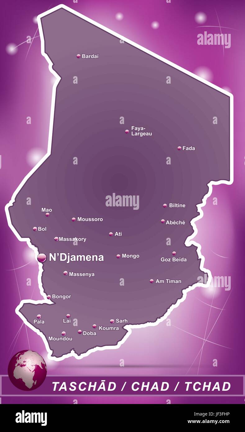 Mappa del ciad immagini e fotografie stock ad alta risoluzione - Alamy