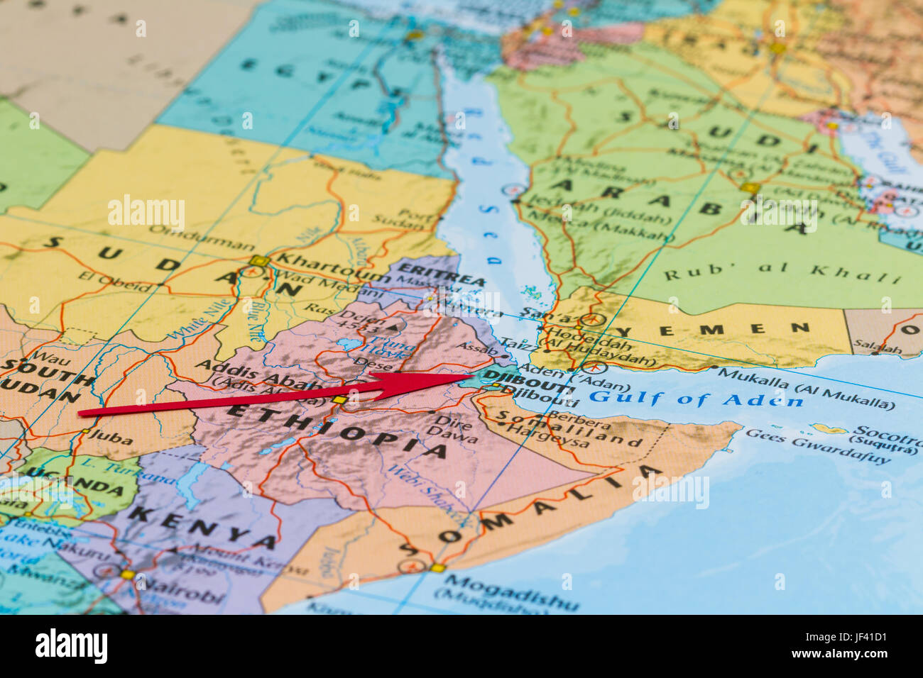 Mappa di gibuti immagini e fotografie stock ad alta risoluzione - Alamy