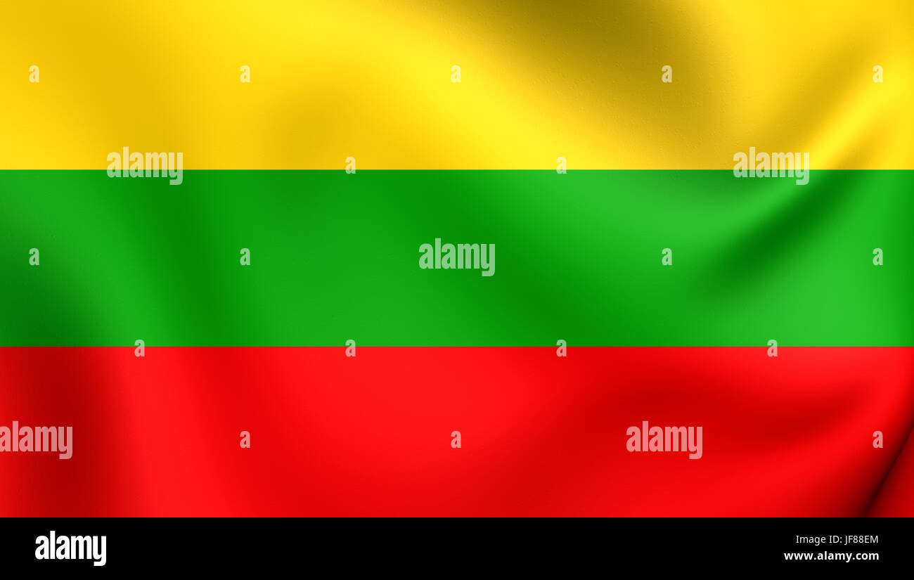 Bandiera della lituania 3d che sventola immagini e fotografie stock ad ...