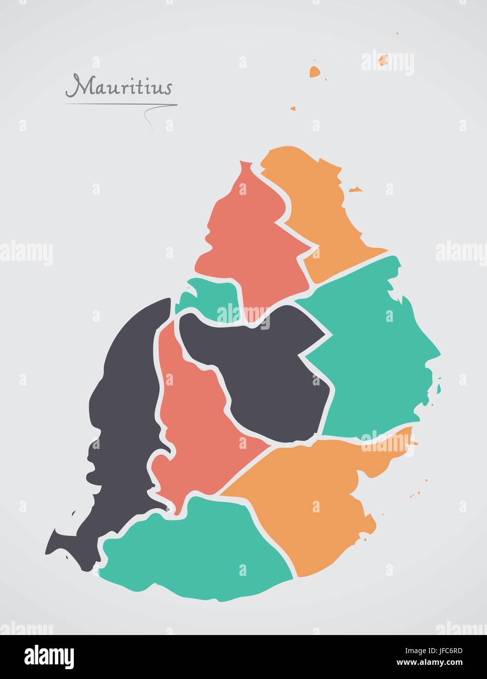 Mauritius map immagini e fotografie stock ad alta risoluzione - Alamy