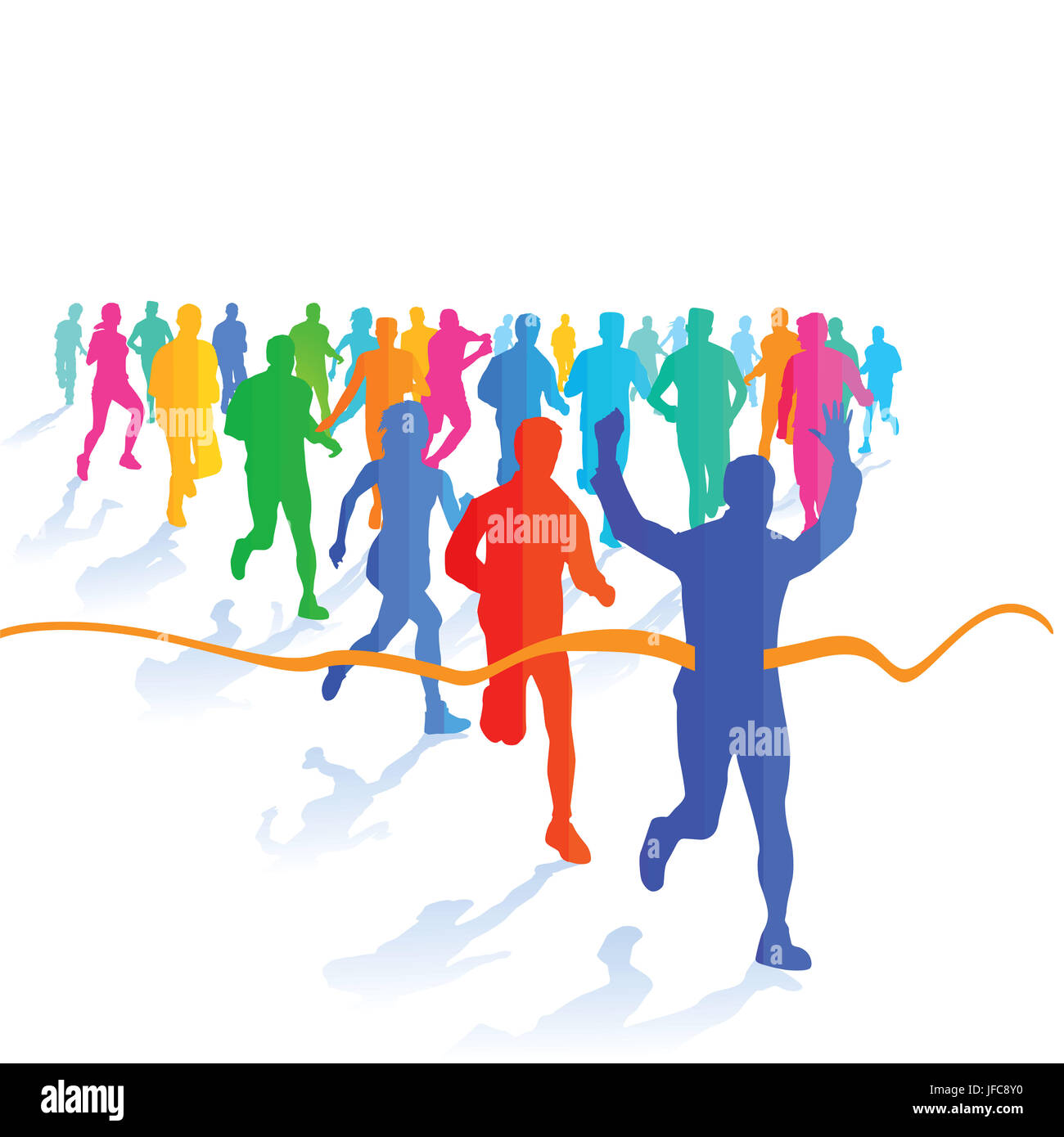 Sagoma di corridori immagini e fotografie stock ad alta risoluzione - Alamy