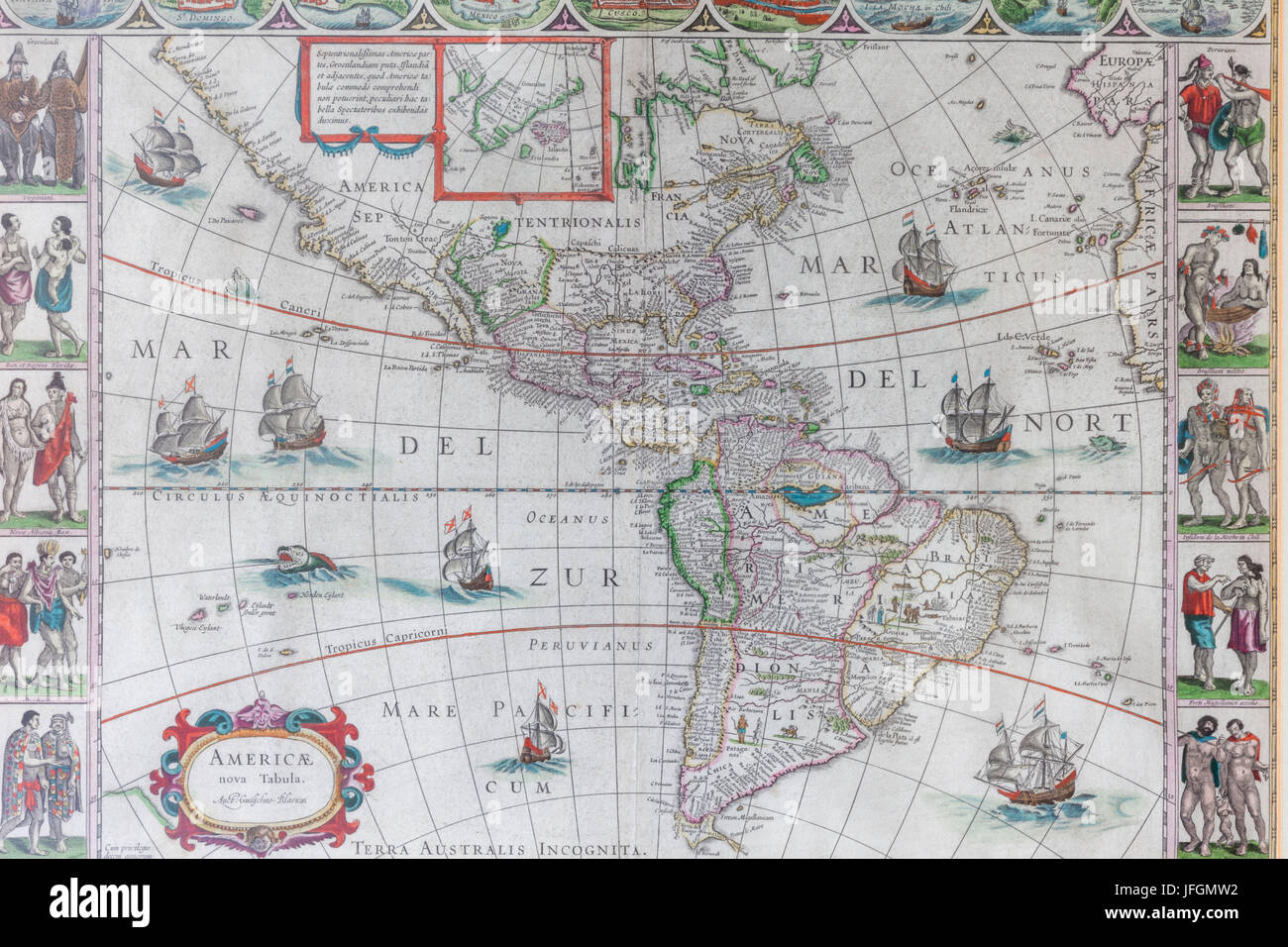 Vecchia mappa delle americhe immagini e fotografie stock ad alta ...