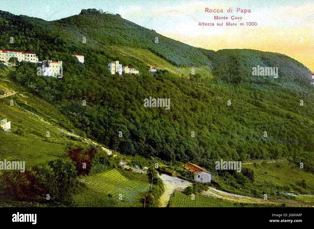 Rocca di Papa Monte Cavo 28Postkarte 191029 Foto stock - Alamy
