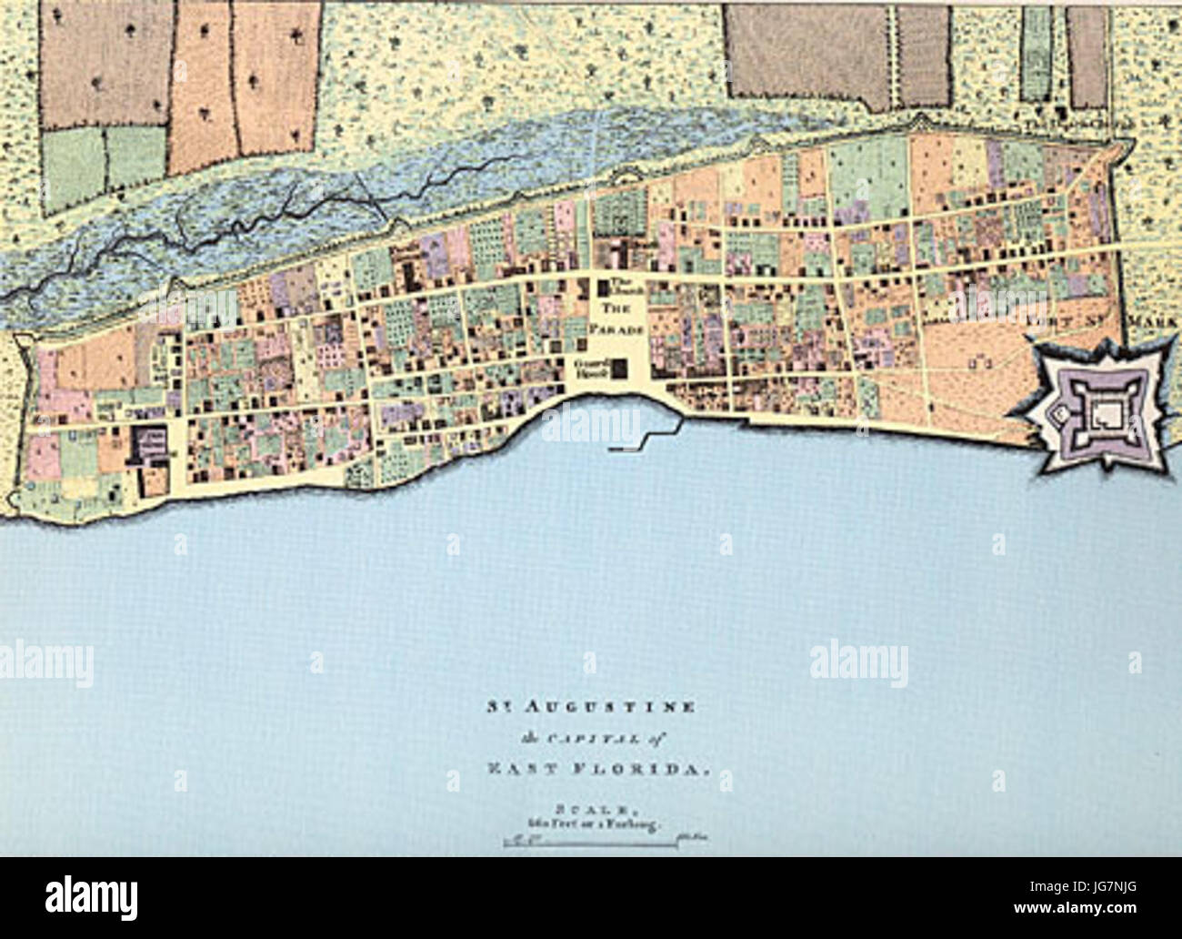 Vecchia mappa di augustine immagini e fotografie stock ad alta ...