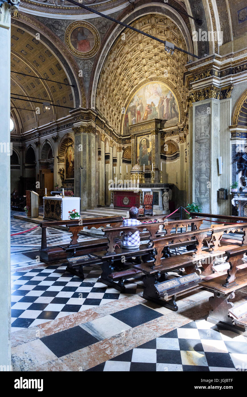 Milano. L'Italia. La falsa abside di Santa Maria presso San Satiro, da ...