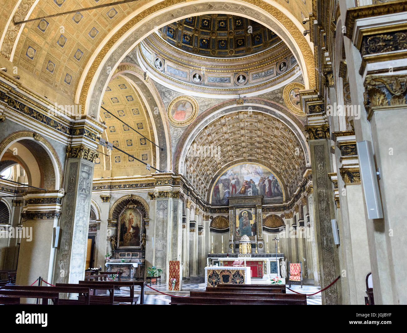 Milano. L'Italia. La falsa abside di Santa Maria presso San Satiro, da ...