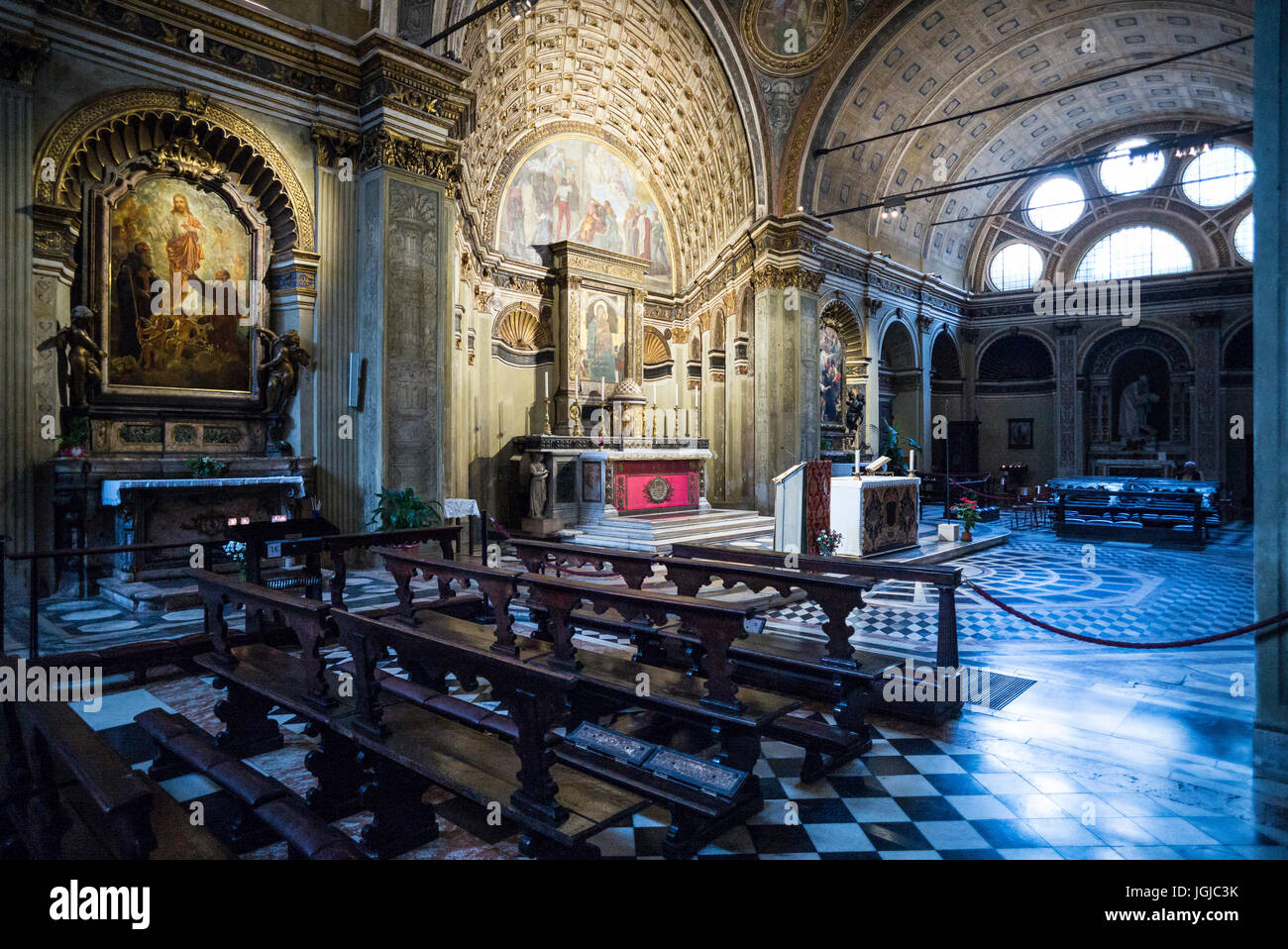 Milano. L'Italia. La falsa abside di Santa Maria presso San Satiro, da ...