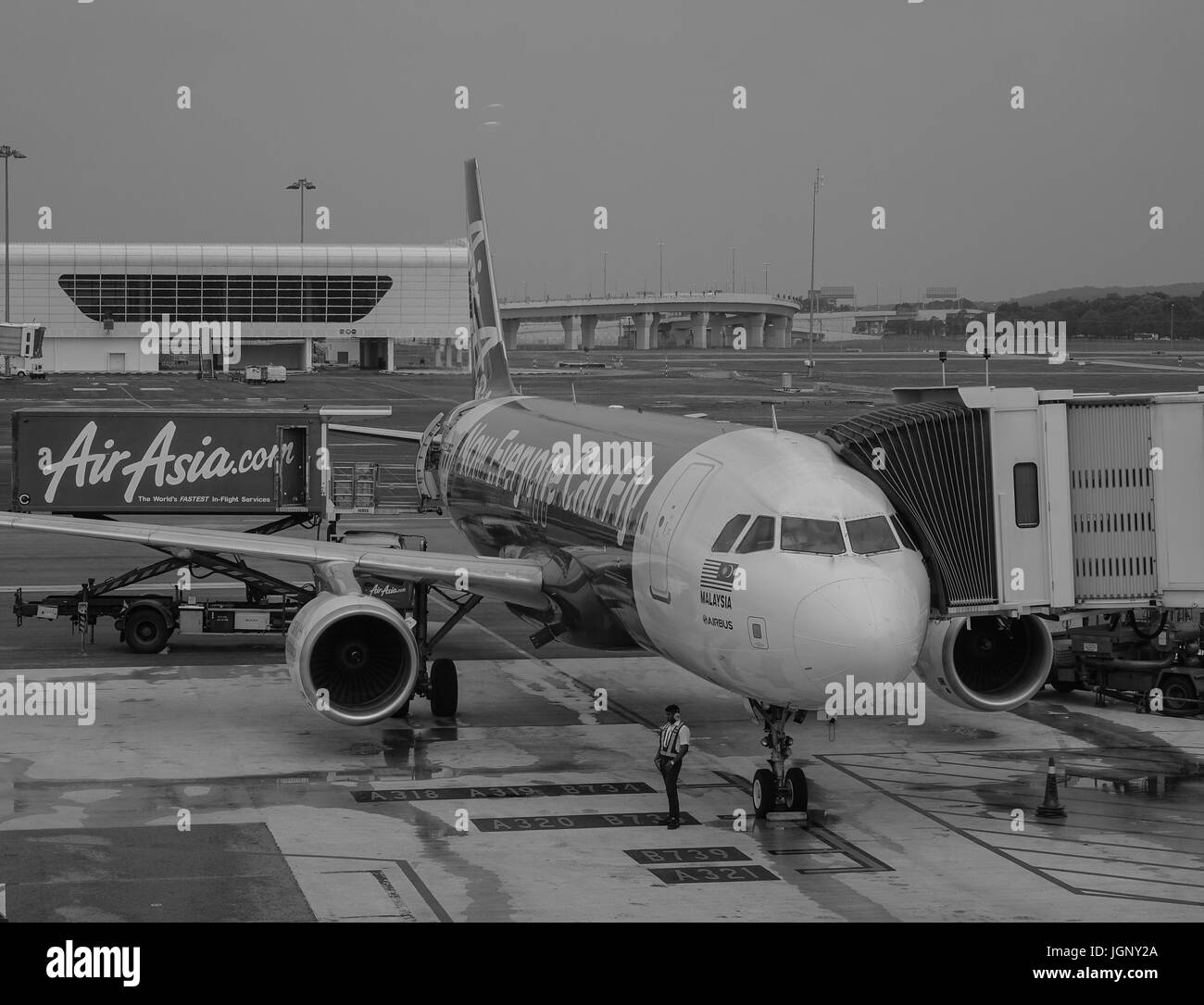 Kuala lumpur airport terminal Foto e Immagini Stock in Bianco e Nero ...