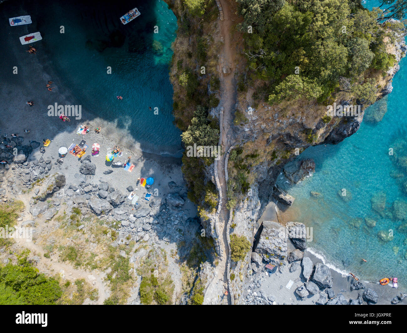 Arco grande, vista aerea, Arch Rock, Arco Magno e la spiaggia di San ...