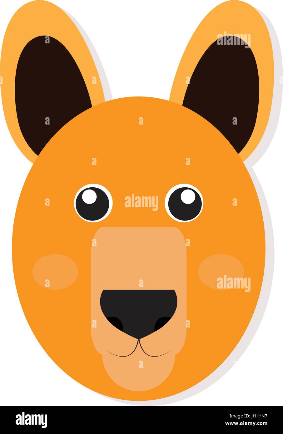 Faccia di canguro Immagini Vettoriali Stock - Alamy