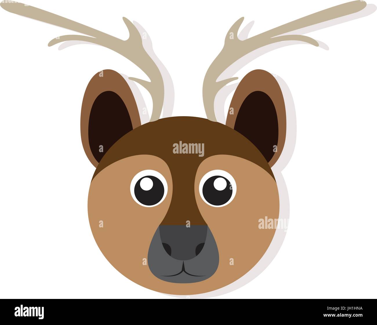 Faccia di cervo Immagini Vettoriali Stock - Alamy