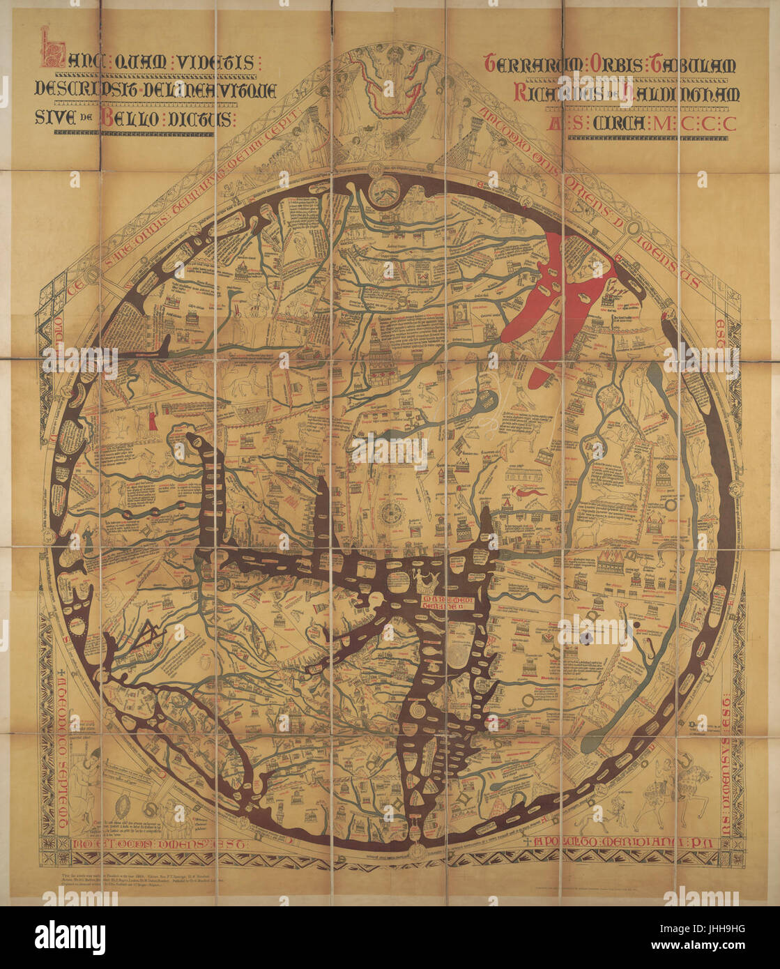La mappa di hereford immagini e fotografie stock ad alta risoluzione ...