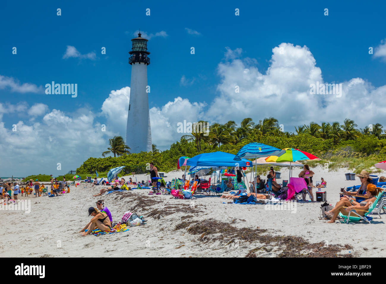 Spiaggia di Cape Florida luce, la più antica struttura permanente in ...