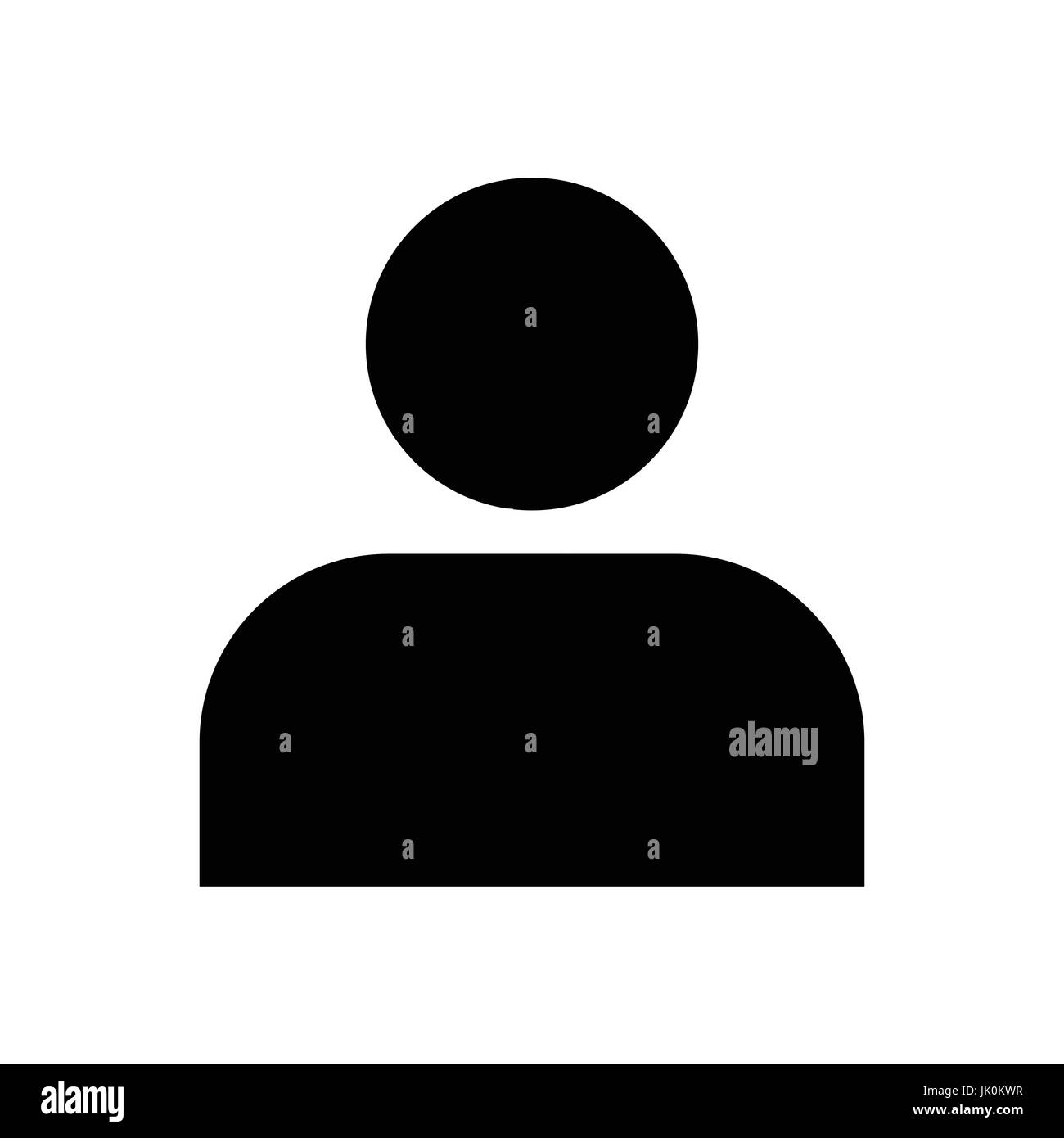 Icona di persona, simbolo iconico su sfondo bianco - Vettore design ...