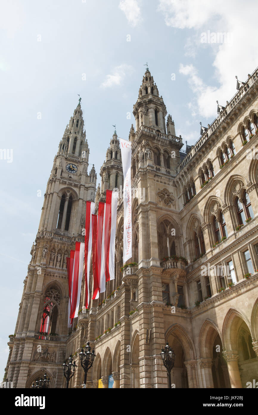 Facciata del municipio facciata vienna wien austria europa immagini e ...