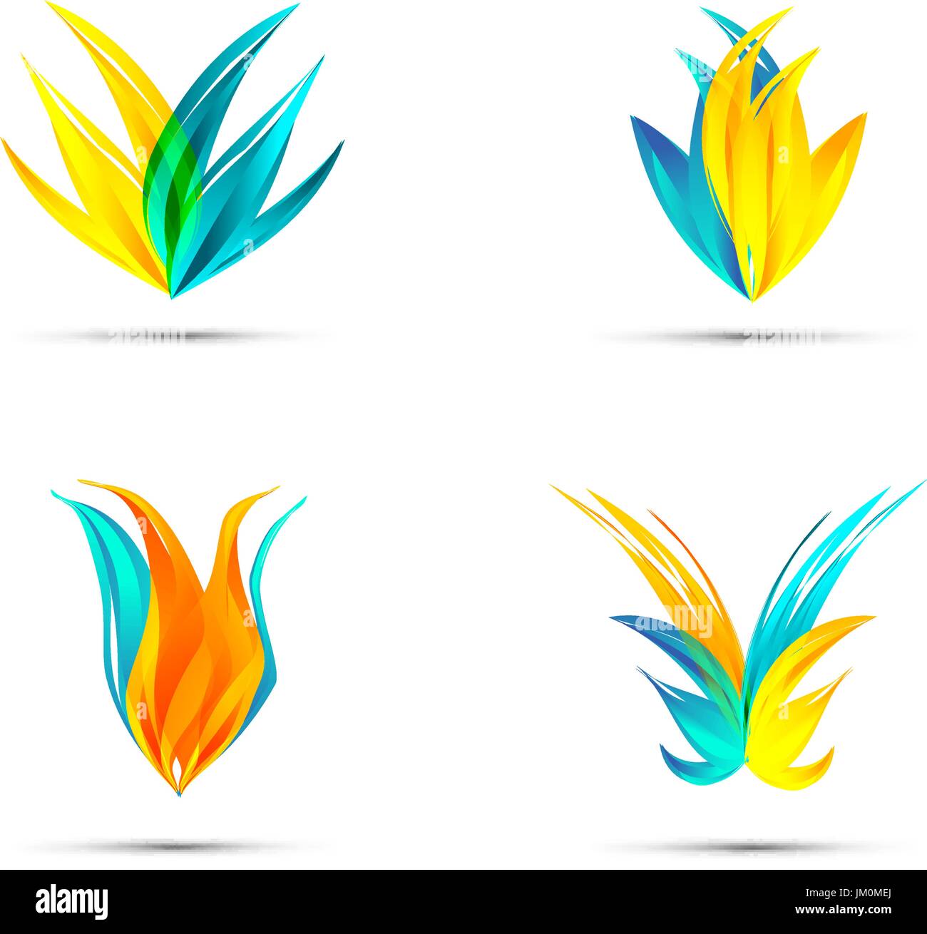 Set di simboli e forme. Le icone alla moda e logotipi. Segni aziendali ...