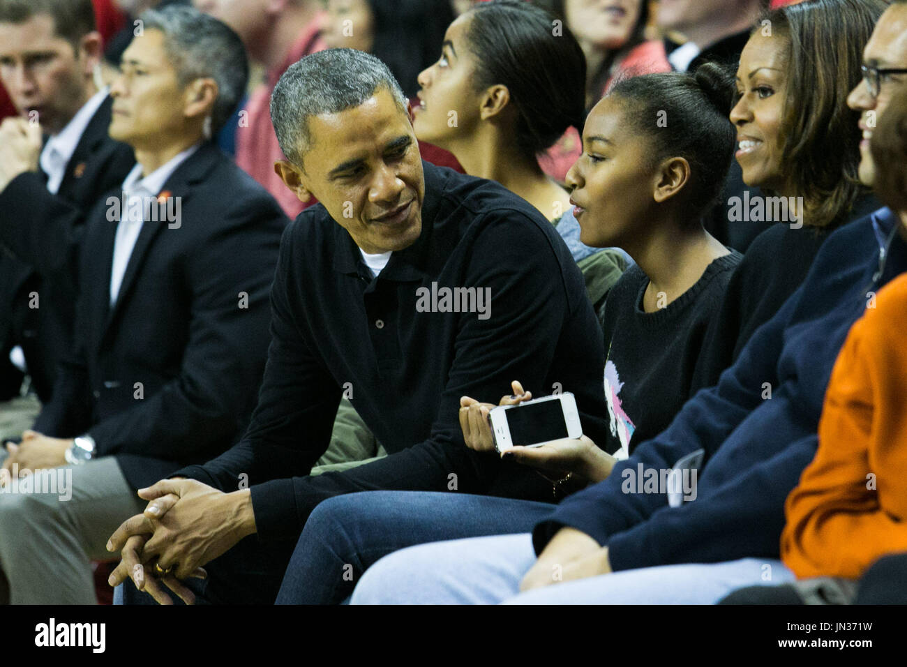 Da l a r, figlia Malia Obama, Presidente degli Stati Uniti Barack Obama ...