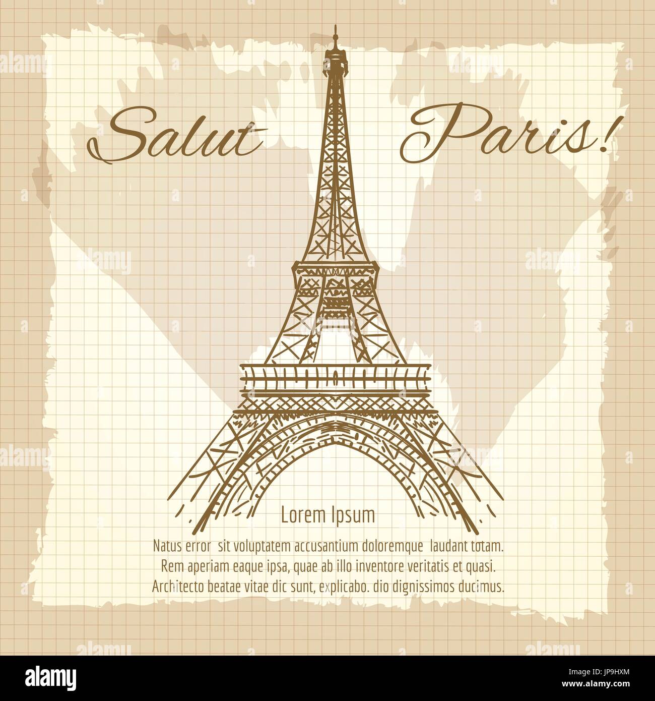 Torre eiffel stilizzata Immagini Vettoriali Stock - Alamy