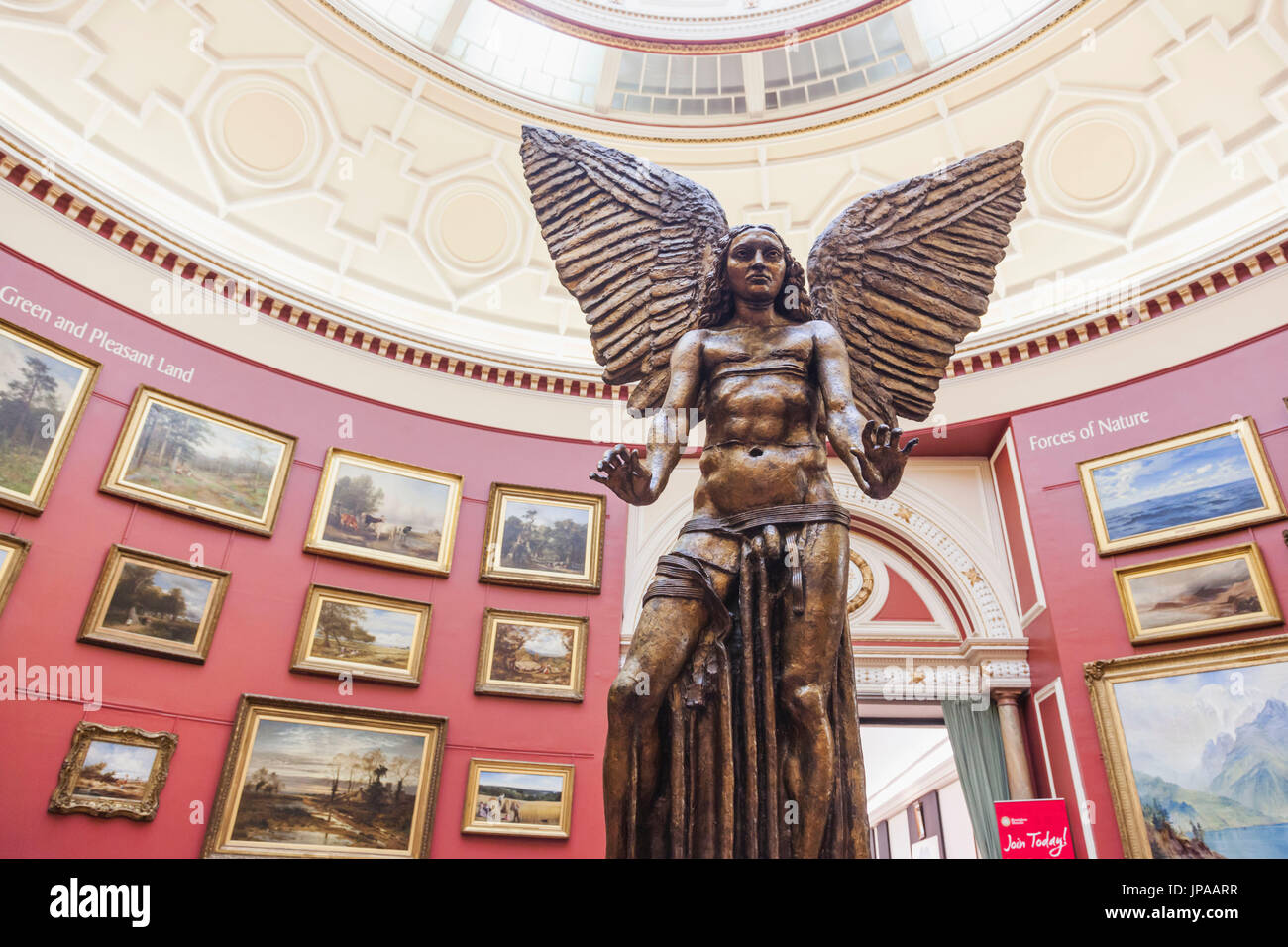 Bronze statue of lucifer by jacob epstein immagini e fotografie stock ...