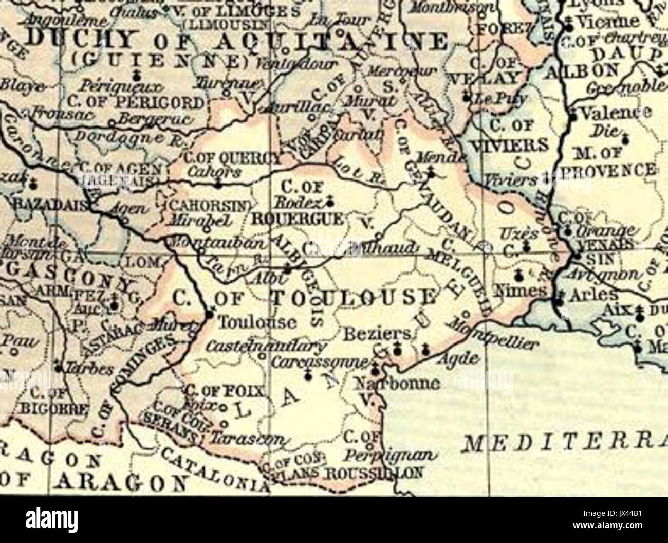 Mappa di tolosa immagini e fotografie stock ad alta risoluzione - Alamy