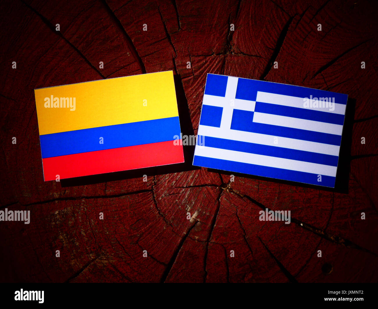 Bandiera greca della colombia immagini e fotografie stock ad alta ...