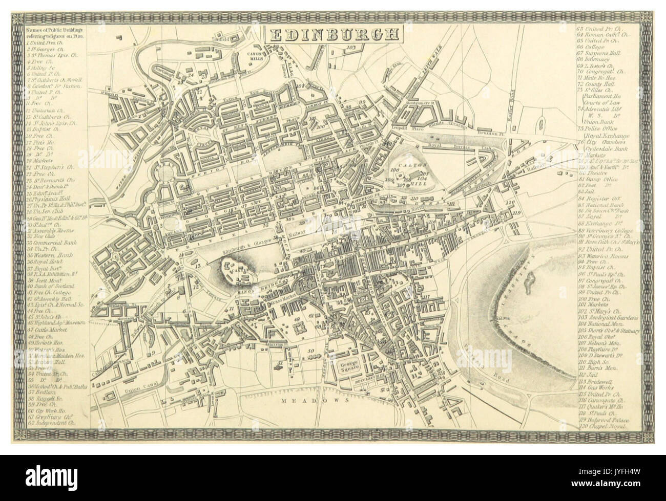 Mappa di edimburgo immagini e fotografie stock ad alta risoluzione - Alamy