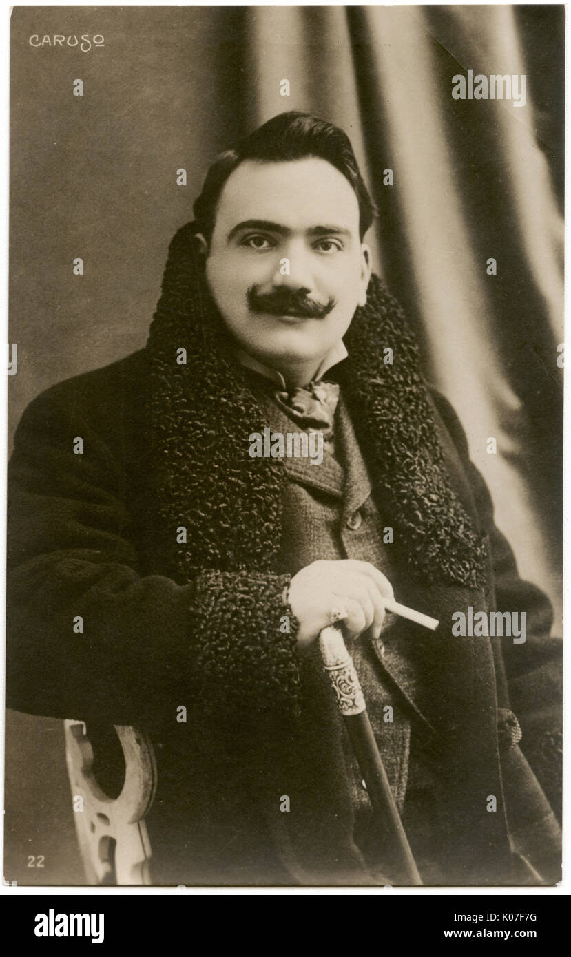 La data del cantante lirico italiano di enrico caruso immagini e ...