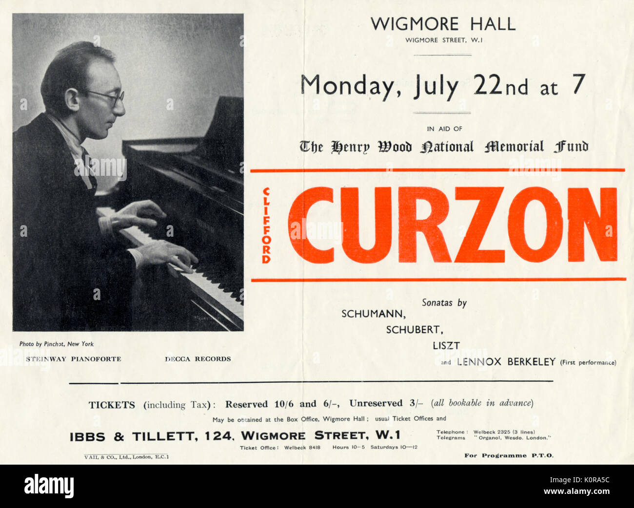 Clifford curzon 1907 1982 immagini e fotografie stock ad alta ...