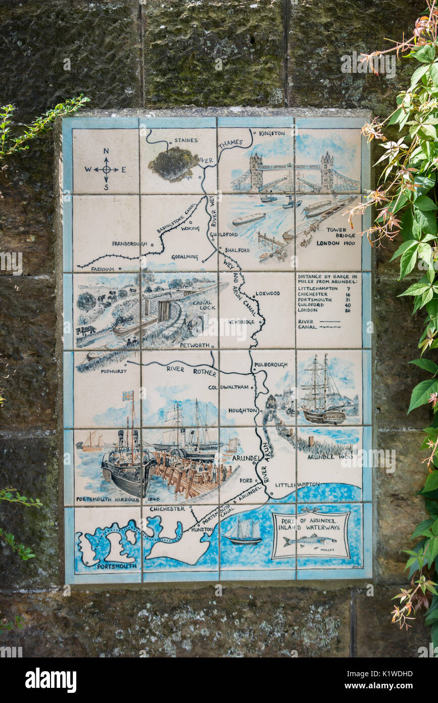 River arun map immagini e fotografie stock ad alta risoluzione - Alamy