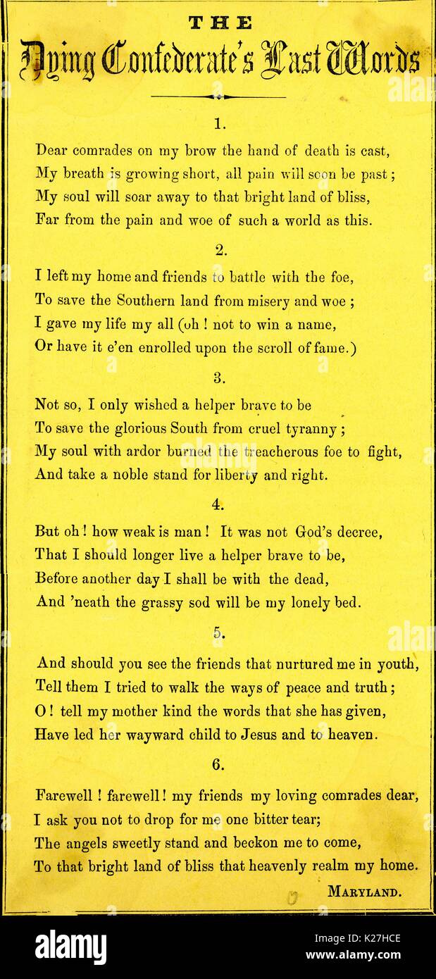 Morente confederato immagini e fotografie stock ad alta risoluzione - Alamy