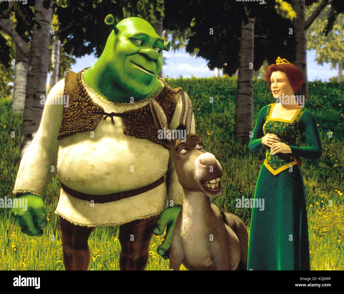 SHREK Shrek, asino, principessa Fiona, Shrek [L-R] Mike Meyers voci ...