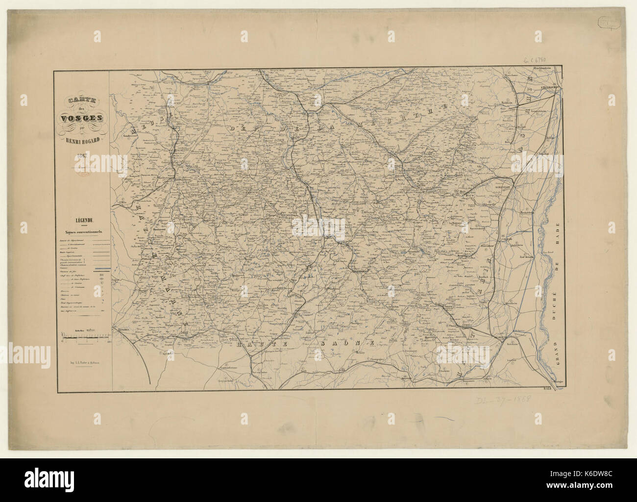 Vosges map immagini e fotografie stock ad alta risoluzione - Alamy