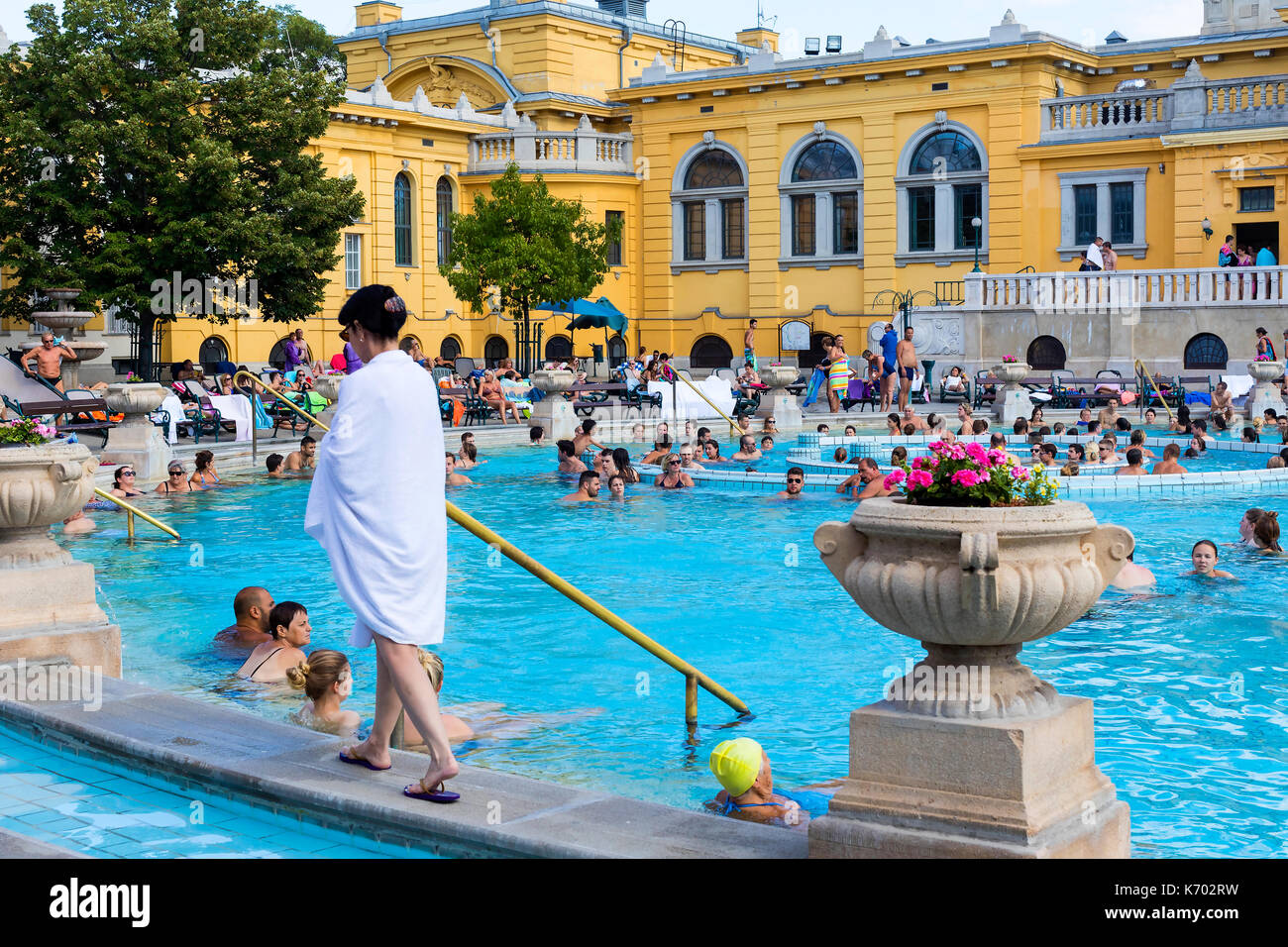 BUDAPEST, Ungheria - 21 agosto 2017: Il più antico bagno termale di ...