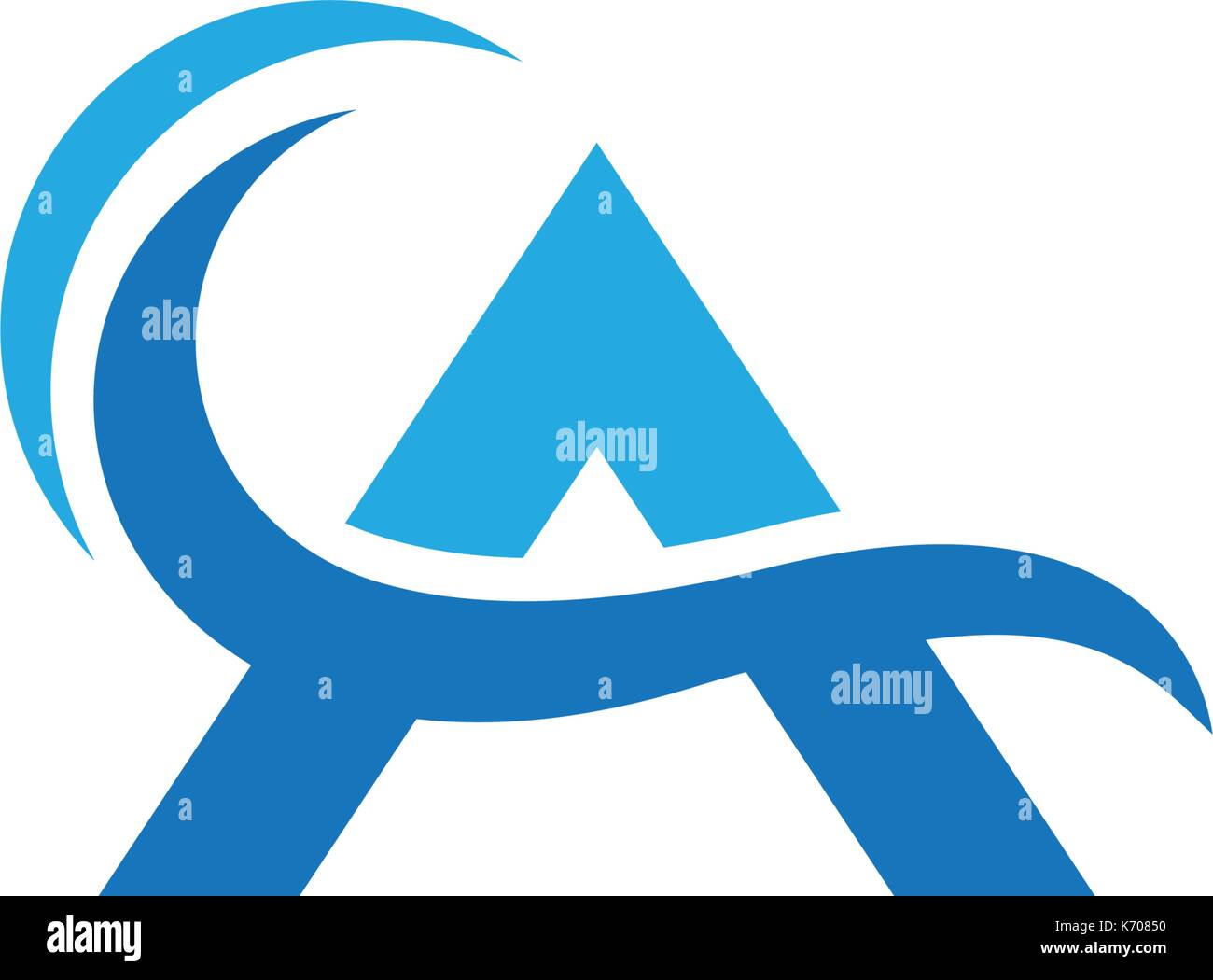 Acqua logo a forma di onda modello illustrazione vettoriale design ...