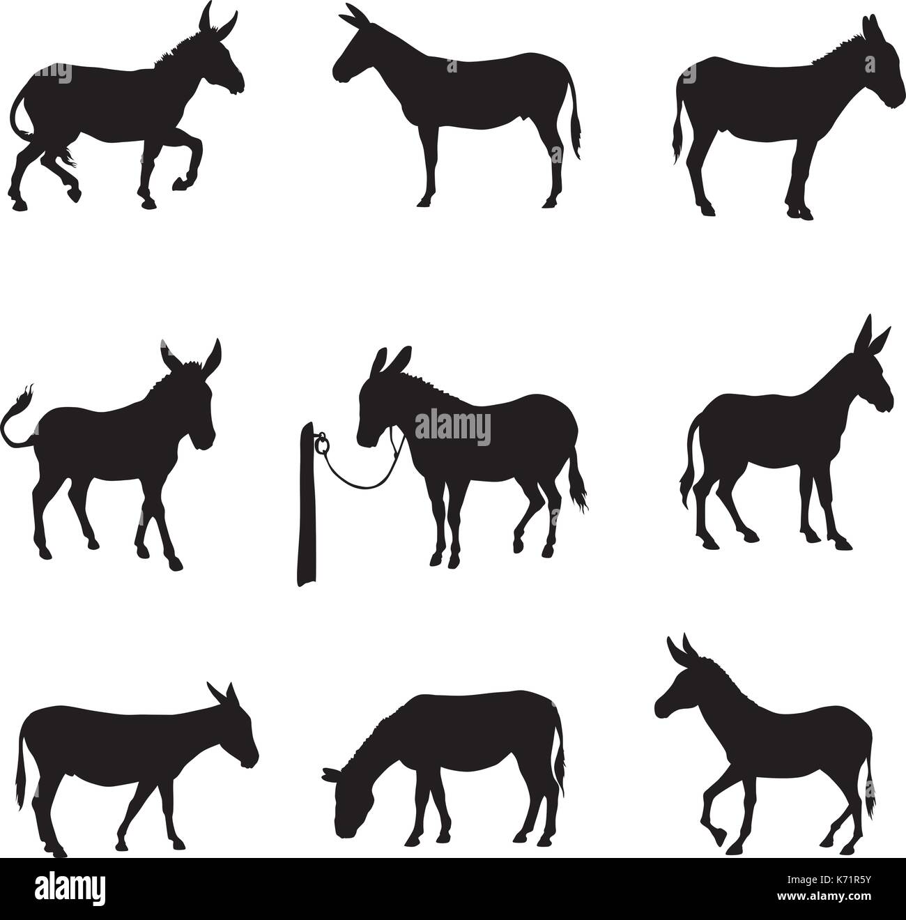 Vector illustration goat silhouette immagini e fotografie stock ad alta ...