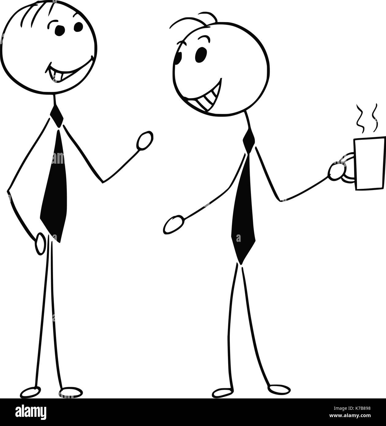 Cartoon of two men talking immagini e fotografie stock ad alta ...